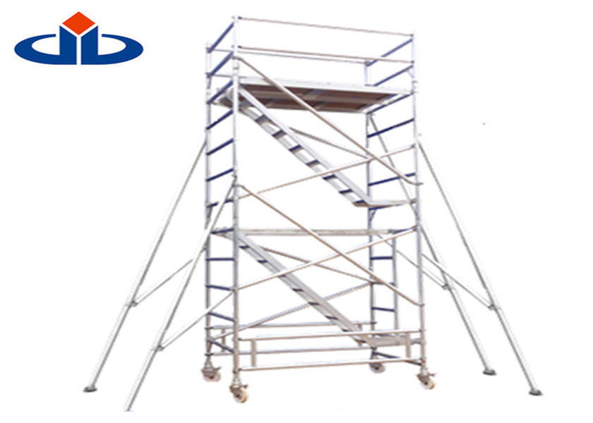 Strong Loading Scaffolding Frame System Mobile Aluminium Scaffold ...