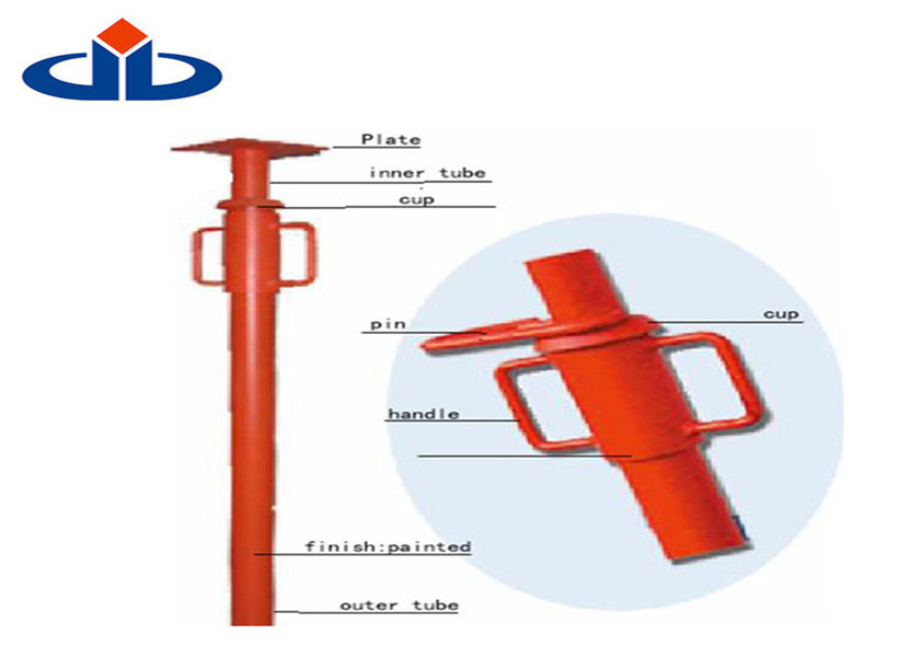 Buliding Support Scaffolding Steel Props Telescopic Props Scaffolding