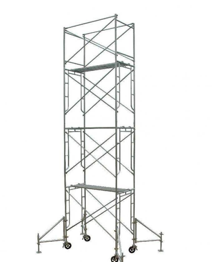 High Strength Walk Through Scaffold Frames Painted Steel Frame Scaffolding